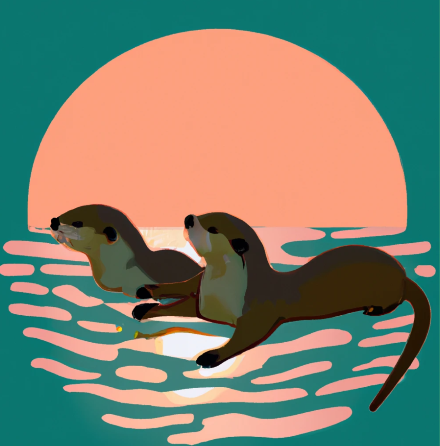 Happy World Otter Day | Chipper Chickadee Studios